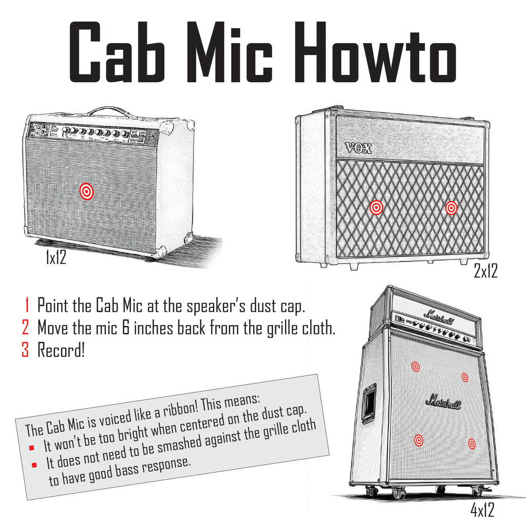 Roswell Cab Mic - Guitar Recording Condenser Microphone – Roswell Pro Audio
